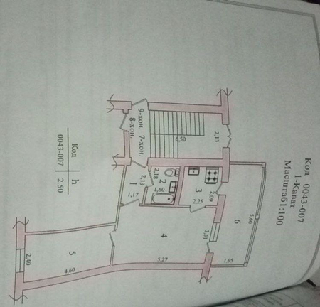 Продам квартиру Чирчик 2х комнатная