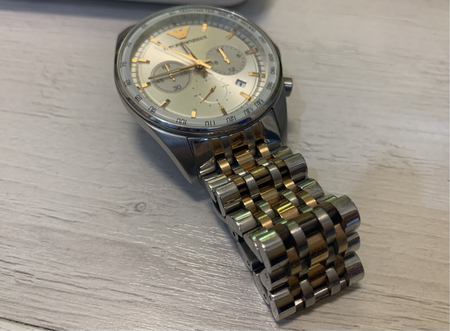 Emporio Armani Chronograph Two-Tone Stainless Steel Watch