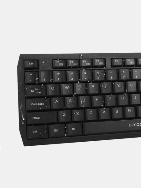 E-YOOSO E-710 комплект бесшумной тонкой клавиатуры и мыши, 104 клавиши