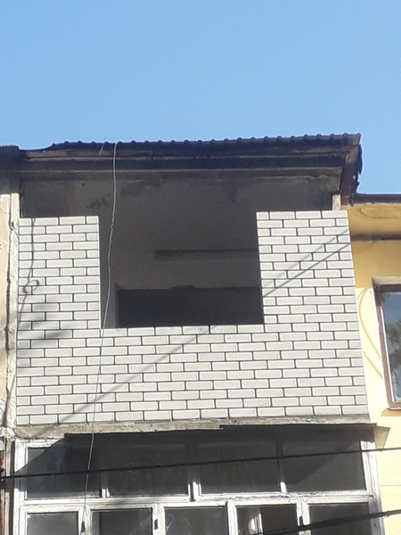 Кладка балкон  кирпичам