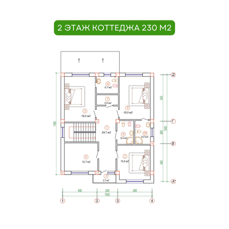 Коттедж за городом 230 м2 тип2 в Pargos Eco City