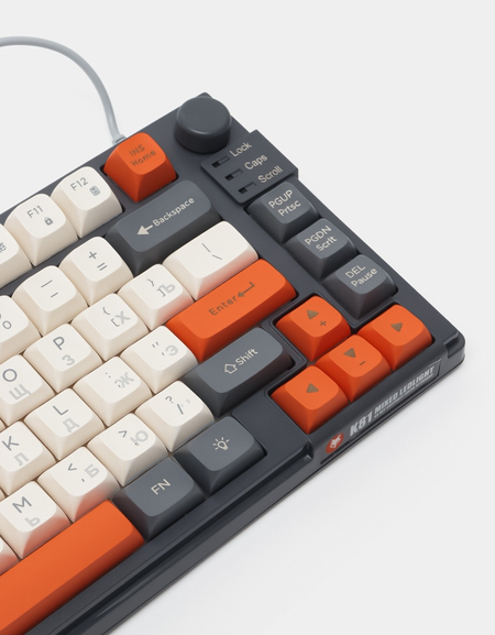 Проводная клавиатура игровая, Xunfox k81, мембранная тихая клавиатура