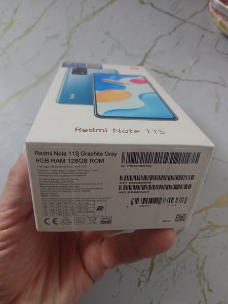 Redmi note 11S hotirasi 8/128 tali full