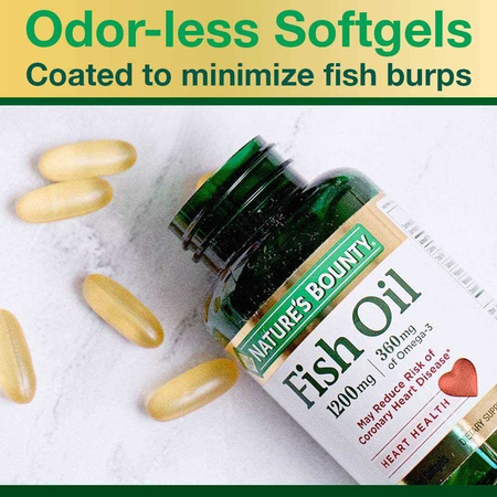 Nature's Bounty Рыбий жир 1200мг. омега-3 1200мг. (omega-3, балиқ ёғи)