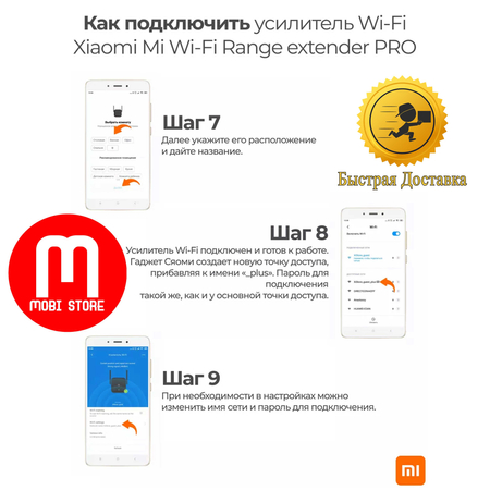 Усилитель WiFi сигнала Xiaomi Mi Amplifier Pro R03 репитер (Garantiya)