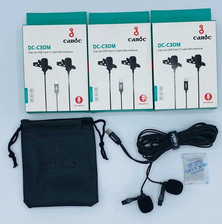 Петличные микрофоны Candc DC-C3DM TYPE C разъёмом - 2 микрафона