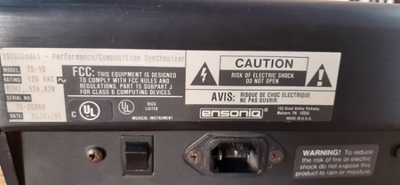 Ensoniq TS10 3.5V