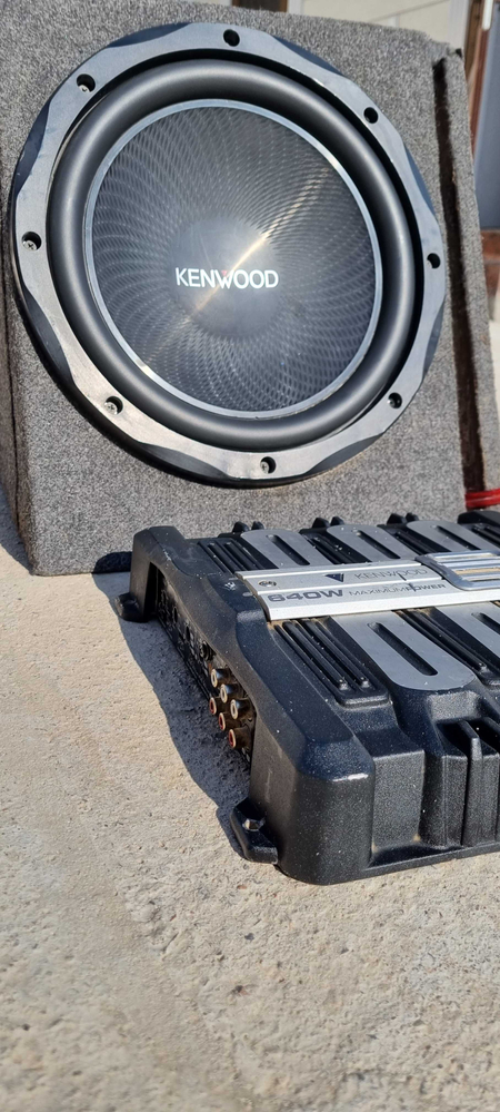 Савбуфер и двухканальный усилитель KENWOOD