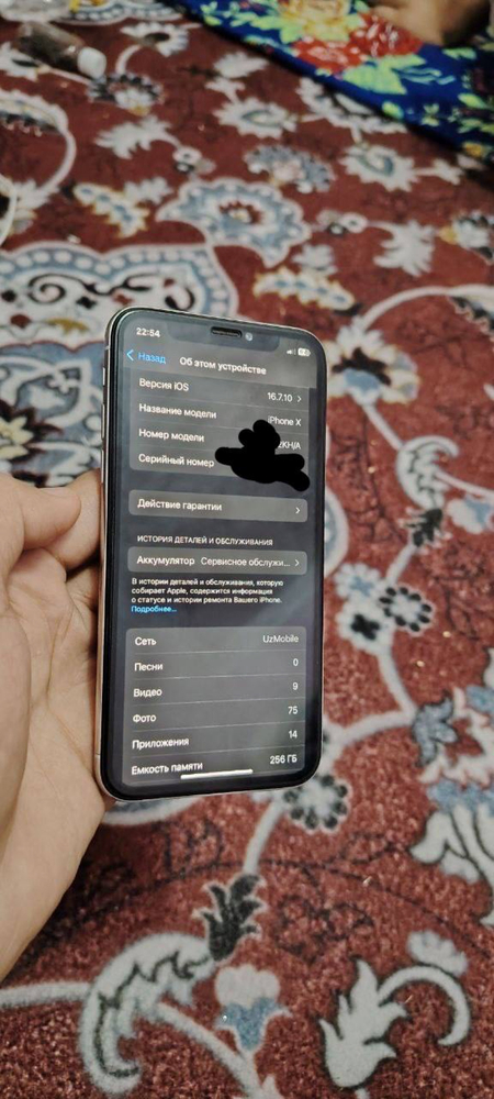 Iphone x 256 gb ( obmen bor )