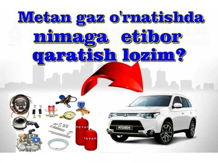 Metan va propan o'rnatamiz