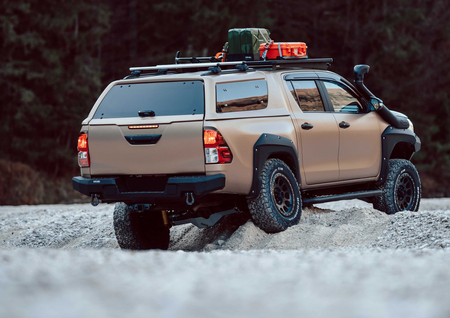 Силовой задний бампер RIVAL для TOYOTA HILUX 2018-