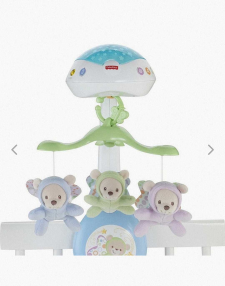 Детский мобиль Fisher Price в кроватку (музыкальный ночник проектор)