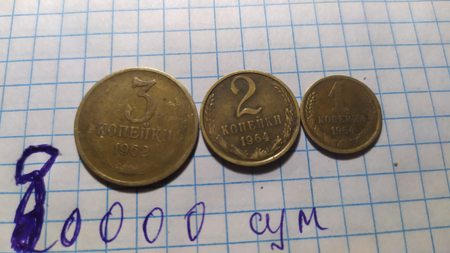 Монети СССР разние номинали