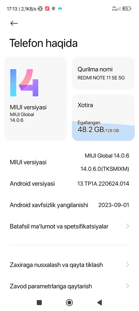 Redmi note 11 se 5G