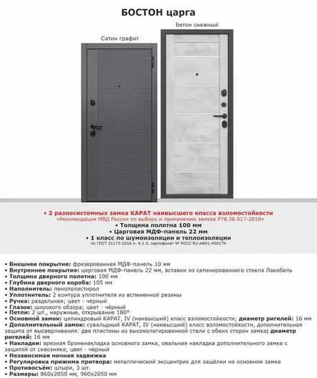 Входные двери российского и китайского производства