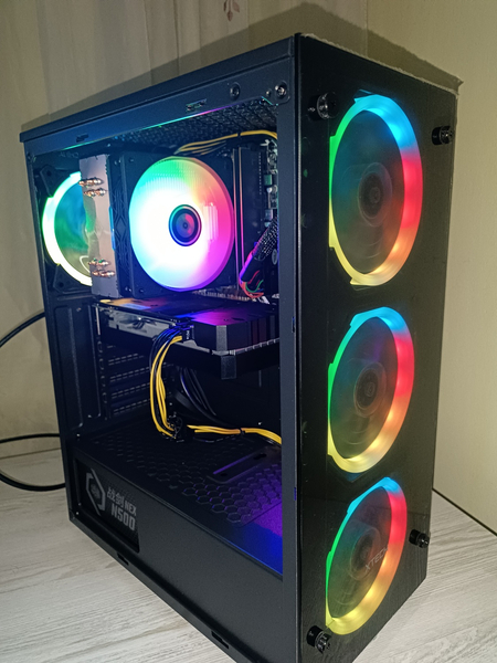 Мощный комплект для игровой сборки i3 12100f RX 580 8gb 16gb ozu 512gb