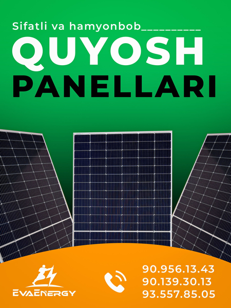 Quyosh panel Solar panel Cолнечные панели