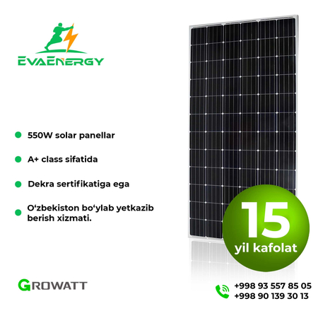 Quyosh panel | Solar panel | Inverter | Growatt | Солнечные панел