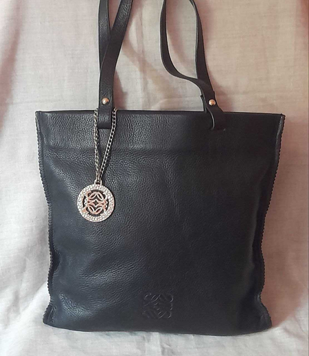 LOEWE shoper tote bag / винтажная кожаная сумка для шопинга