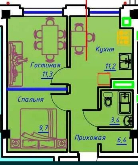 Срочно продам свою 2-комн. кв. ЖК GRAND CITY Ислом ота мечеть 39 000уе