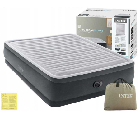 Intex 64414, надувная кровать 203 x 152 x 46 см Бесплатная Доставка