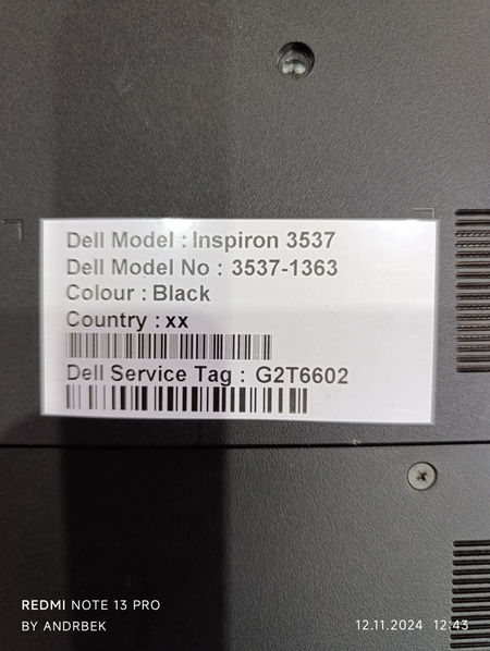 На запчасти Dell Inspiron 3537