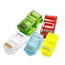 Цветные LAN Коннекторы RJ-45 cat 5e