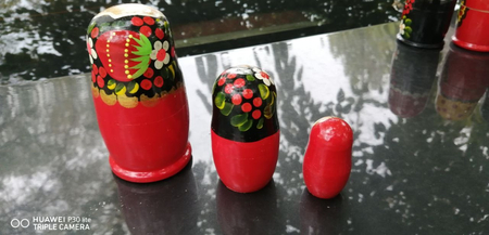 Матрёшки из дерева.ручной работы.
