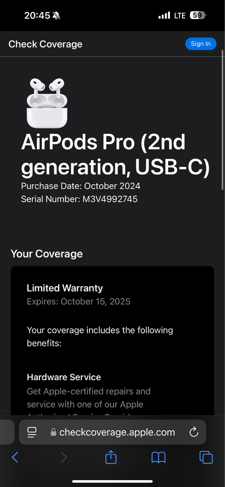 Air pots pro 2 USB C