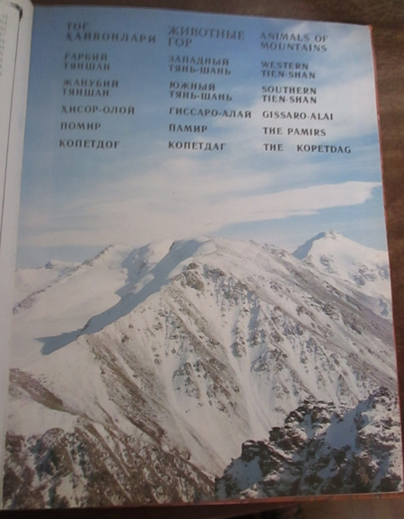 The wild nature of Turkestan. The book. V. A. Moiseev. Tashkent,1994