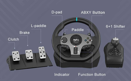 Игровой Руль PXN PXN-V9 для ПК PS 3 4
