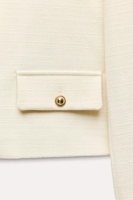 Укороченный блейзер с клапанами Zara
