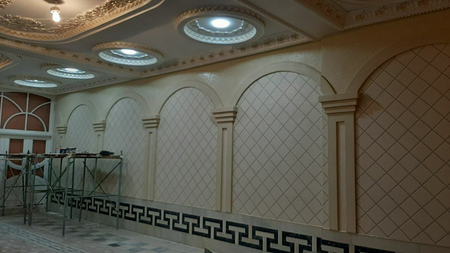 Травертин ишларини кламиза