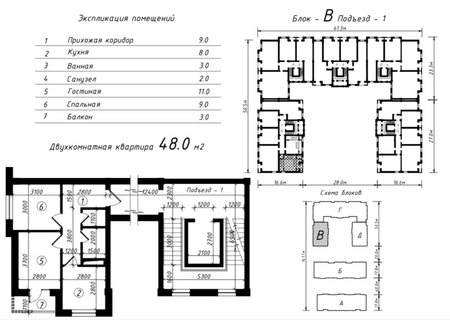 ЖК POYTAXT RESIDENCE Махтумкули Пойтахт Коробка Срочно 2-ком 48 м2