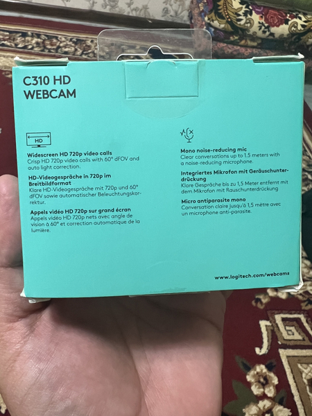 Вебкамера Logitech С310 HD в идеальном состоянии!