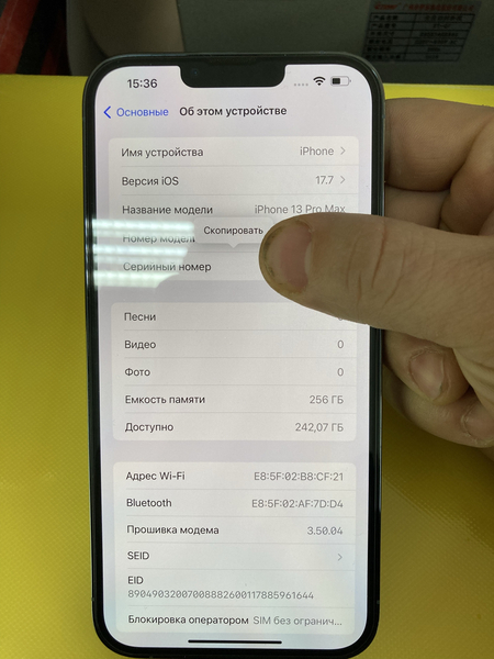 Iphone 13 pro max 256 gb sim+esim  85%