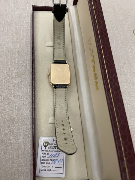 Tilla soat, Золотые часы Мак тайм, вес 10,83 гр