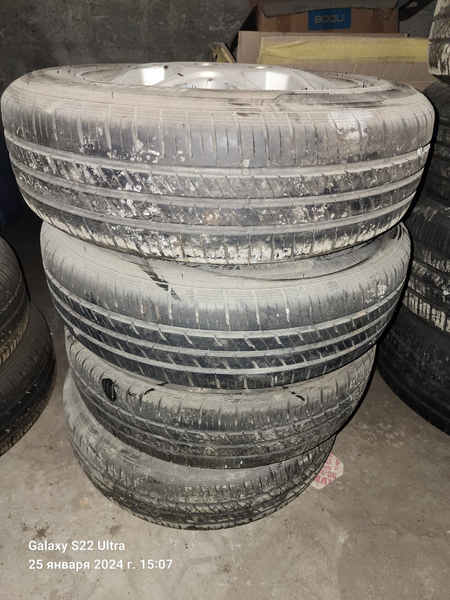 Автошины с алюмин дисками  ,Hankook'компл 155/ 70 13 75H корейский