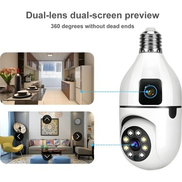 Wifi smart kamera - aqilli kamera - lampochkali kamera