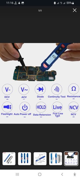 Multimeter mini Ручка Yaxun YX-9901