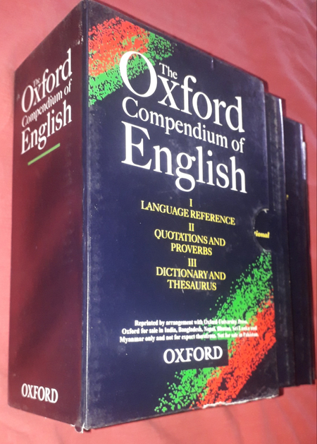 The Oxford Compendium of English.