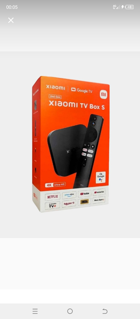 Xiaomi MI TV box S 2 avlod glabal versiyasi 4k ultira HD