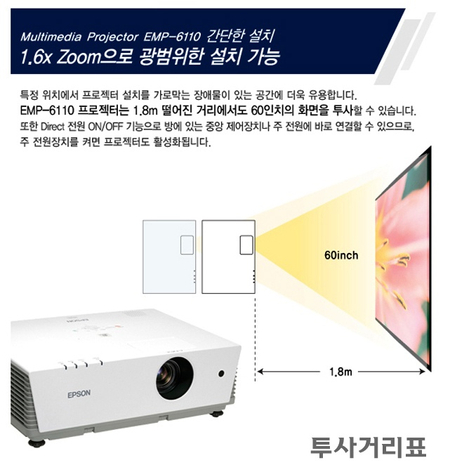 Проектор Epson EMP-6110 катта хажмдаги проектор