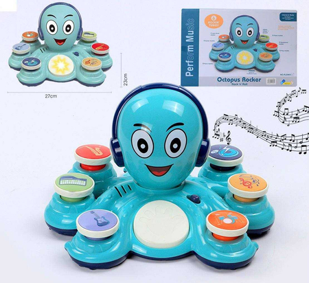 Детская игрушка музыкальный осьминог Octopus Rocker