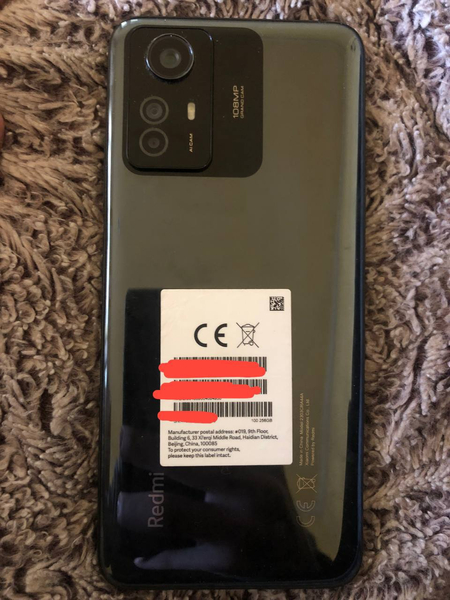 Redmi not 12S idial aybi yoʻq idial xotirasi 256/8+4 karopka dakumenti