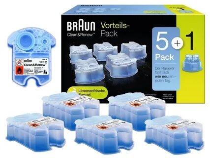 картридж с жидкостью для чистки бритвы 3, 5, 7 , 9 серии Braun Clean