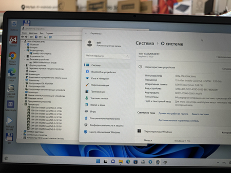 Dell coreni3 12 avlod 8/512 ssd 39 kun ishlagan full komplektda