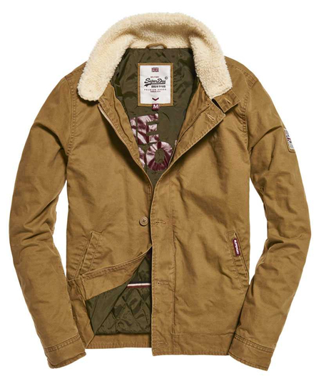 Куртка Superdry Rookie хаки военного типа, 100% хлопок, размер M/L