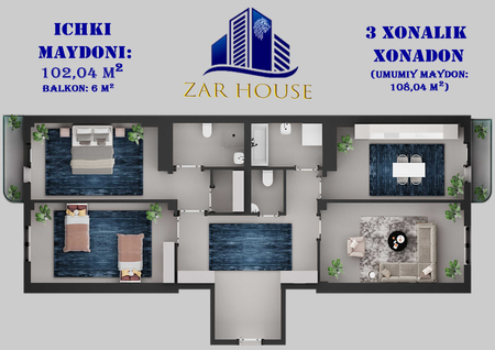 Zarhouse Olmaliq yangi uylar