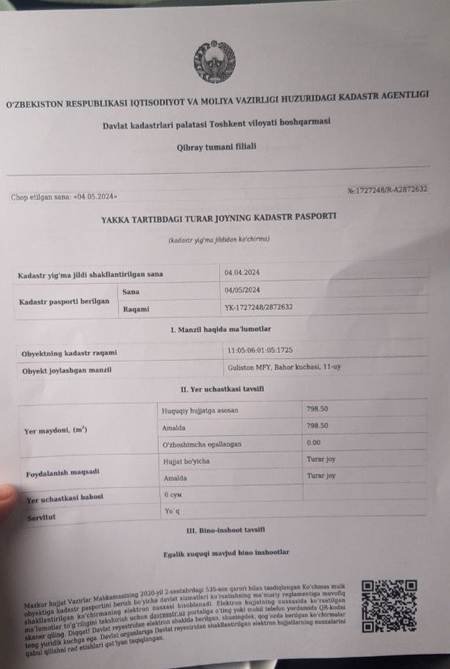 Продам дом Уч кахрамон.